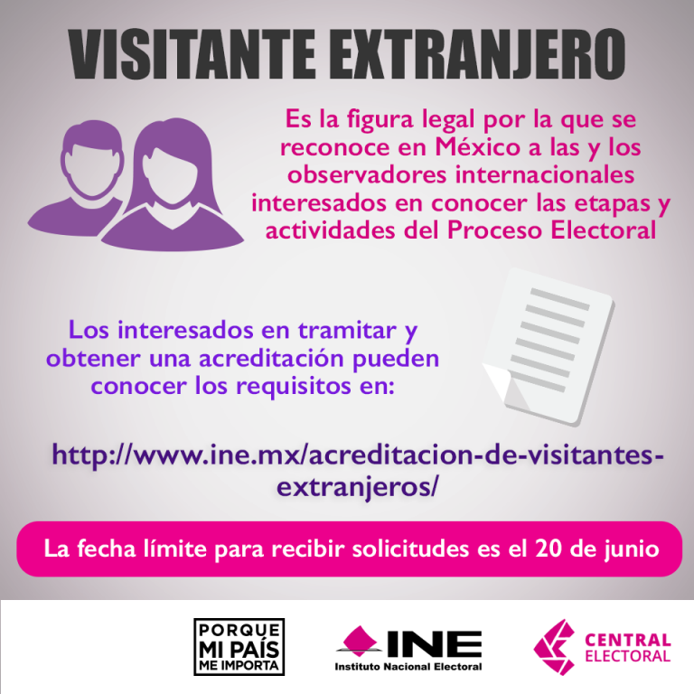 ¿Qué es un Visitante Extranjero? - Central Electoral