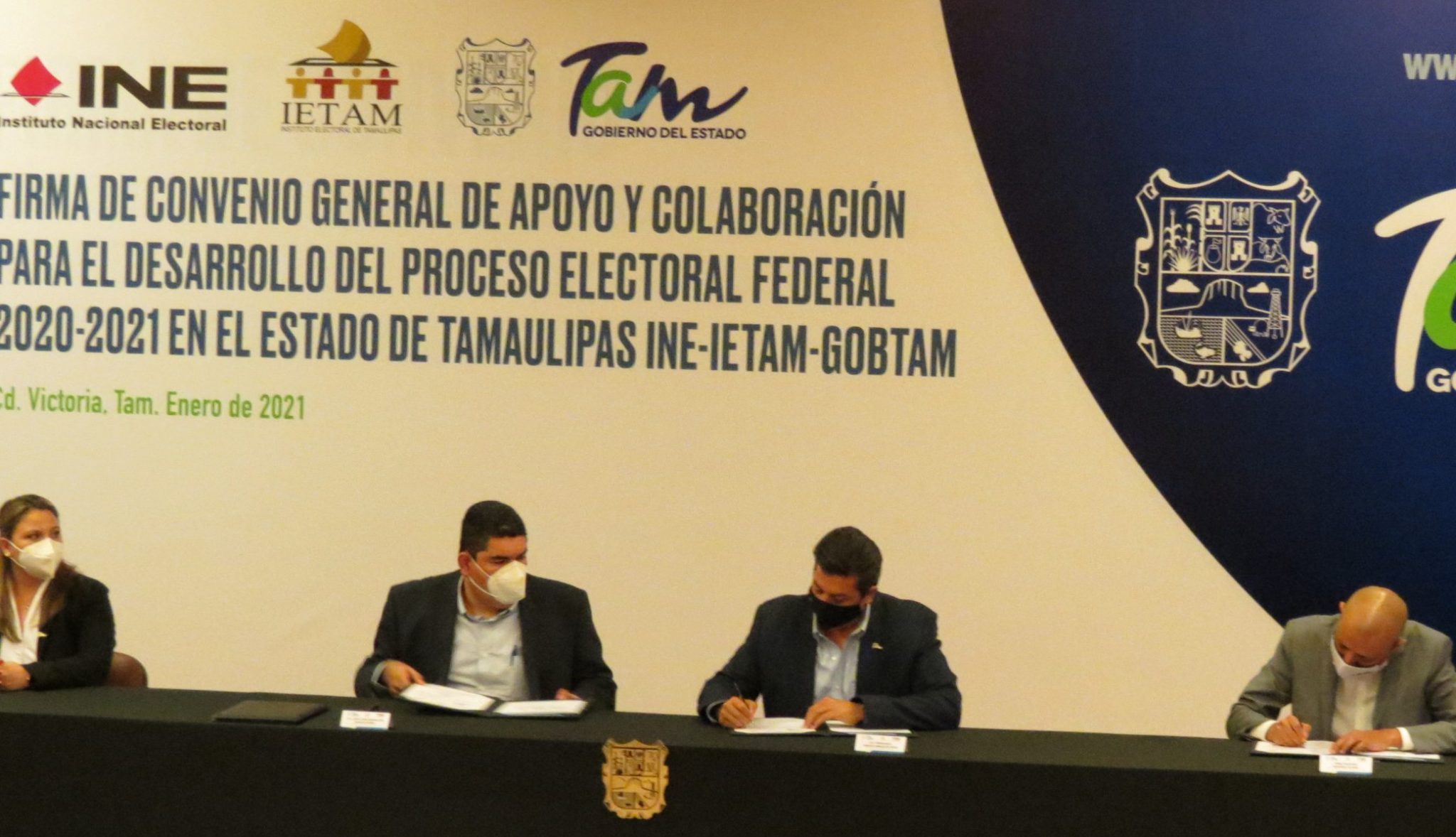 De cara al 2021 se establecen compromisos y acciones concretas por parte del INE, IETAM y ...