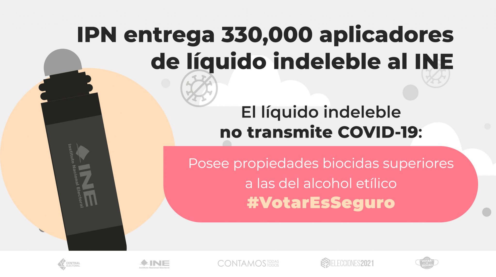 El líquido indeleble NO transmiteCOVID19 ya que posee propiedades ...