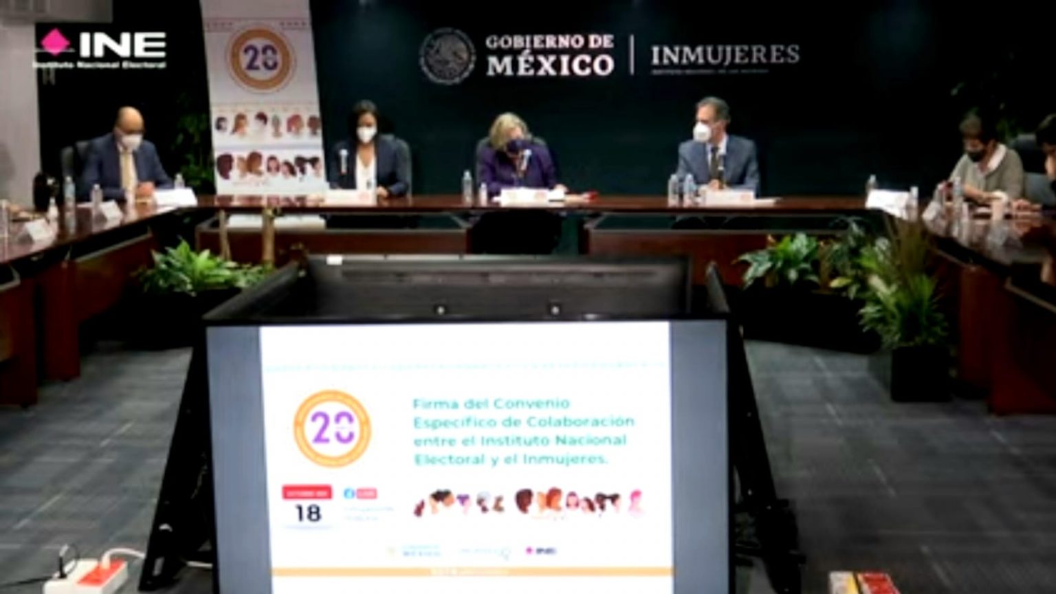 INE e Inmujeres firman convenio para impulsar el avance de los derechos políticos de las mujeres ...