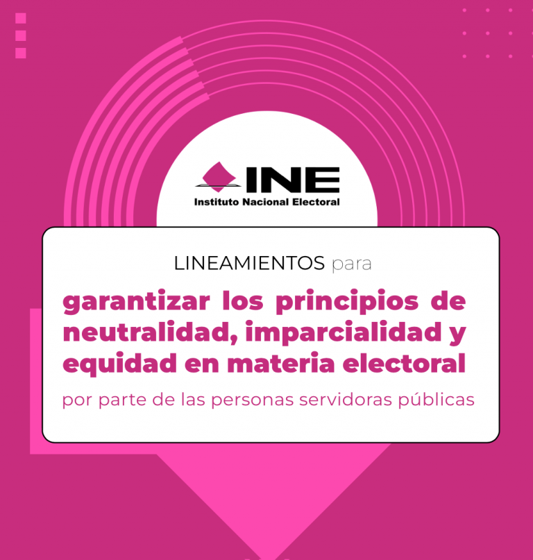 Lineamientos para garantizar los principios de neutralidad, imparcialidad y equidad en materia ...