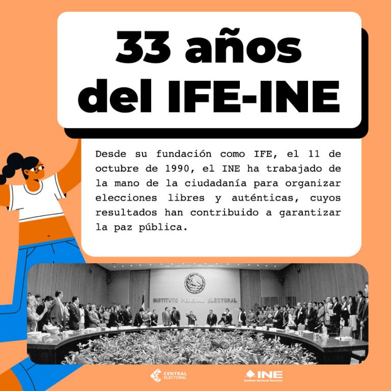 Conmemoramos 33 años de la creación del IFE - INE, refrendando el ...