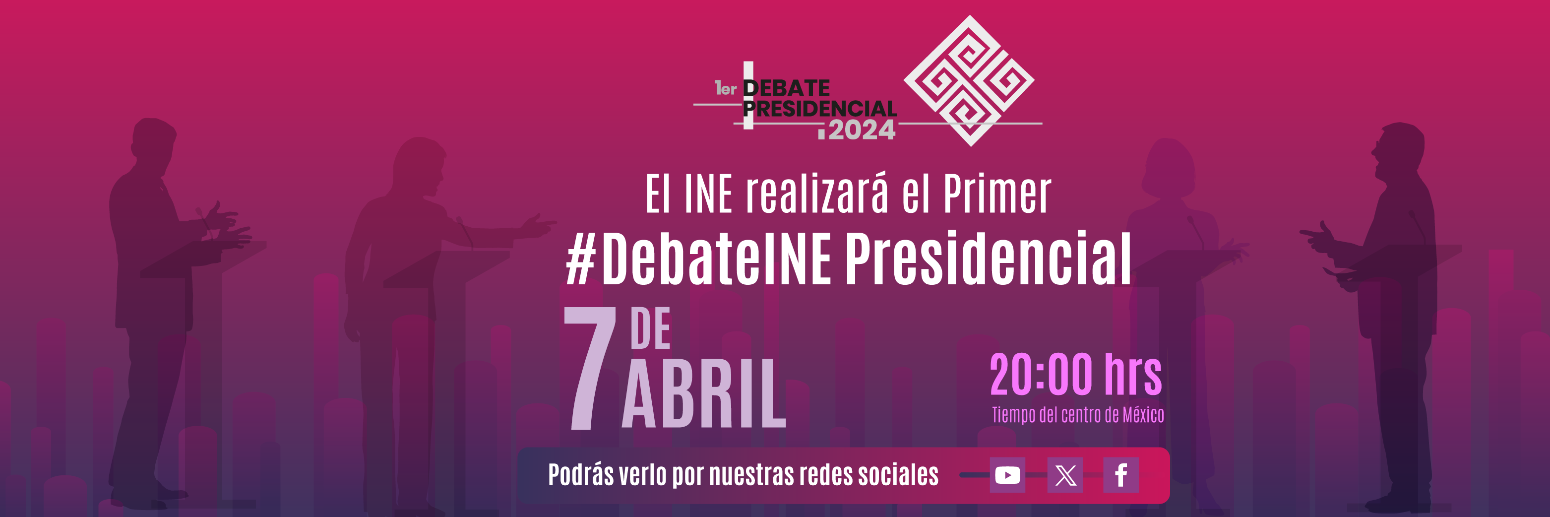 banner para difusion 1er debate - Central Electoral